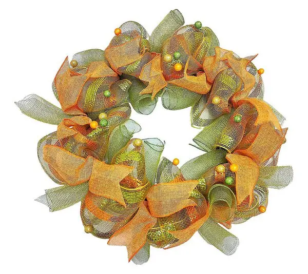 TEMP-TATIONS Harvest 20' Ribbon Wreath - One-color