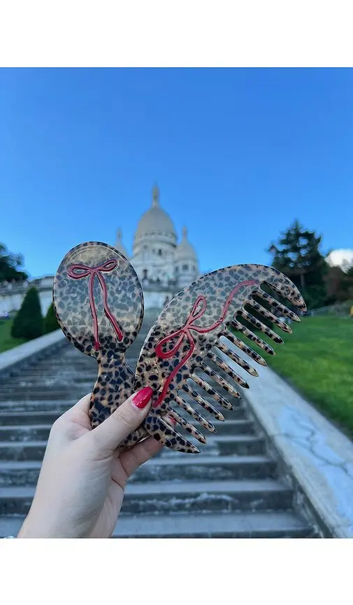 SOLAR ECLIPSE Hand-painted Compact Bow 2-1 Perfect Daily Brush