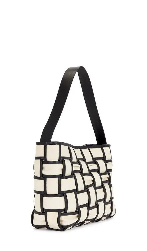 ST. AGNI Border Woven Mini Tote