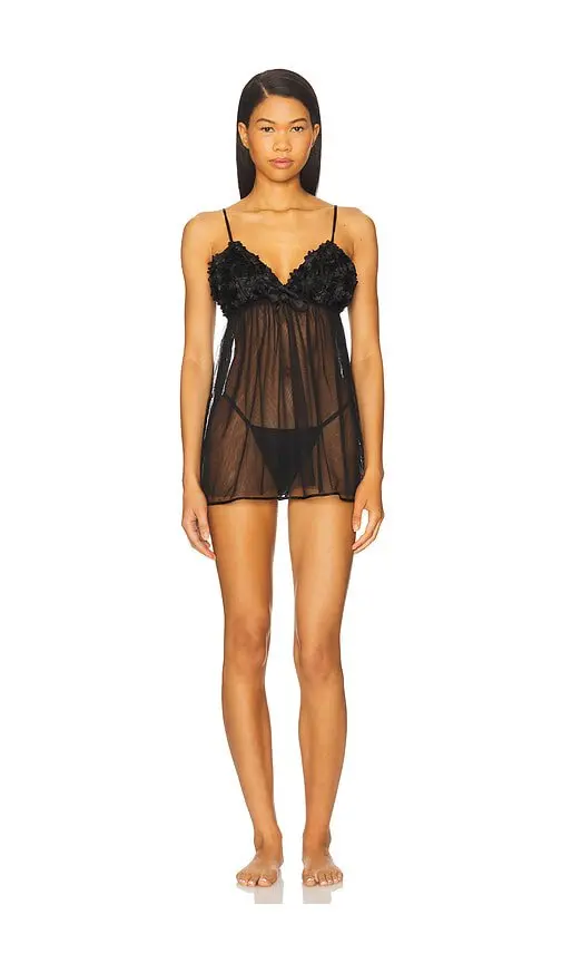 Flora Nikrooz Bellflower Slip - Black