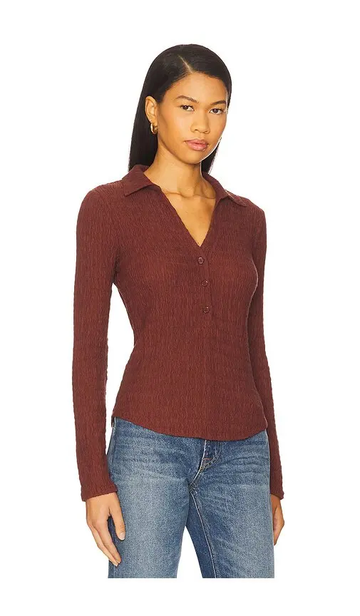 Sanctuary Long Sleeve Textured Top