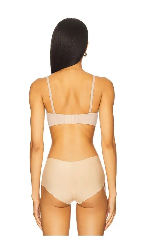 Calvin Klein Lightly Lined Strapless Bra In Nude - Cedar