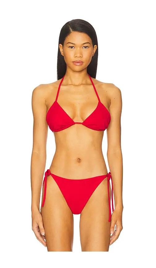 Susana Monaco String Bikini Top - Perfect Red