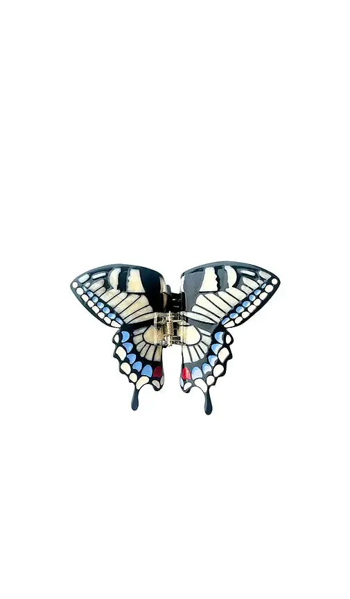 SOLAR ECLIPSE Hand-painted Swallowtail Butterfly Claw Clip - N,a