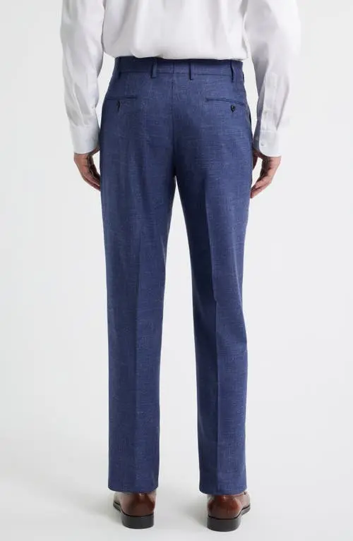 Zanella Parker Stretch Wool Trousers - Blue
