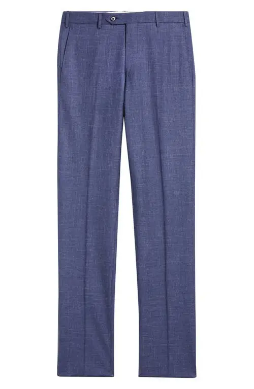 Zanella Parker Stretch Wool Trousers - Blue