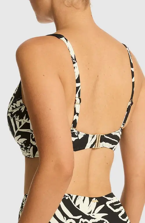 SEA LEVEL Printed Multifit Bikini Top