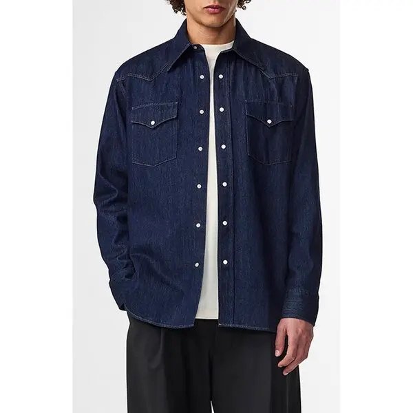 Nn07 Ricky Denim Snap-up Western Shirt