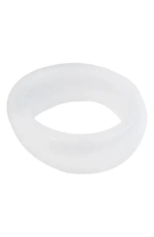 PANACEA Resin Bangle - White