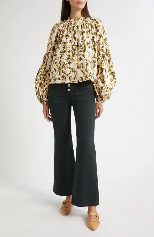 Ulla Johnson Rowena Floral Print Shirt