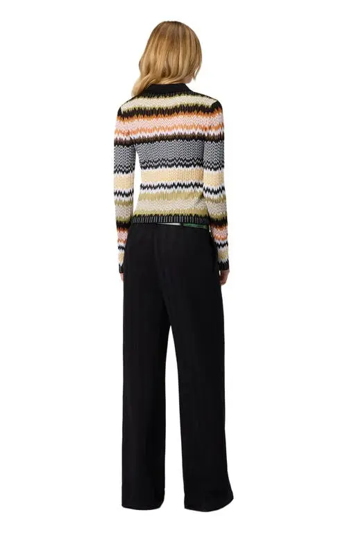 Missoni Long-sleeve Polo With Chevron Pattern