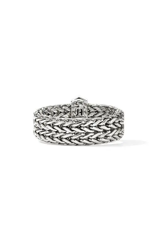 John Hardy Icon Pavé Diamond Ring - Silver