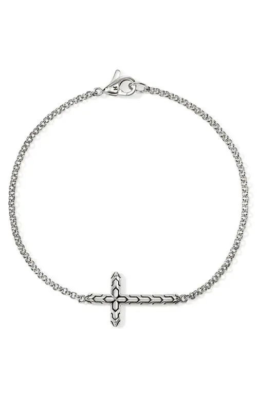 John Hardy Jh Essential Cross Chain Bracelet - Silver