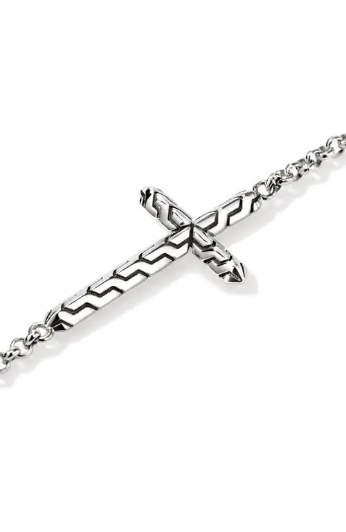 John Hardy Jh Essential Cross Chain Bracelet - Silver