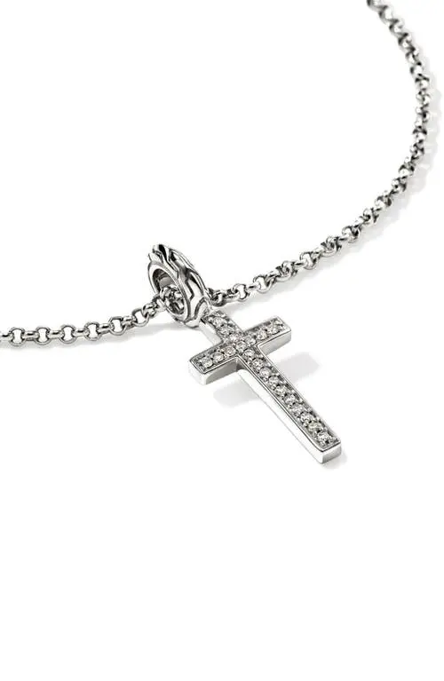 John Hardy Essential Cross Sterling Chain Necklace - Silver