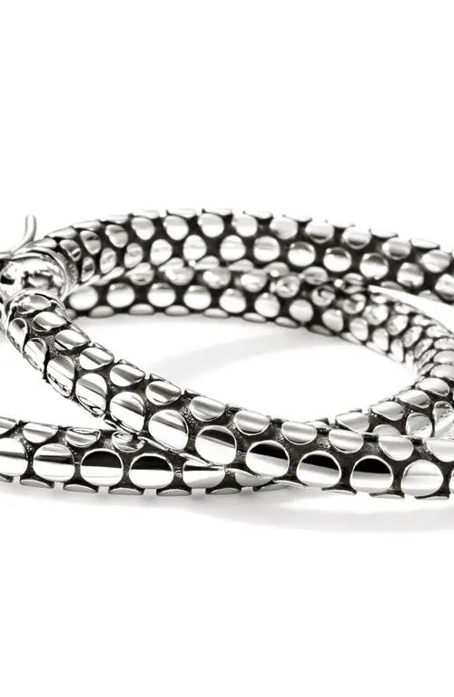 John Hardy Dot Hoop Earrings - Silver