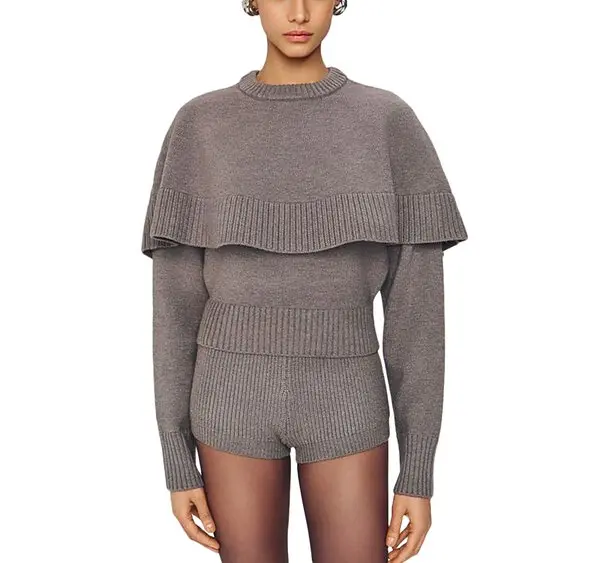 Ronny Kobo Evian Knit Top - Grey