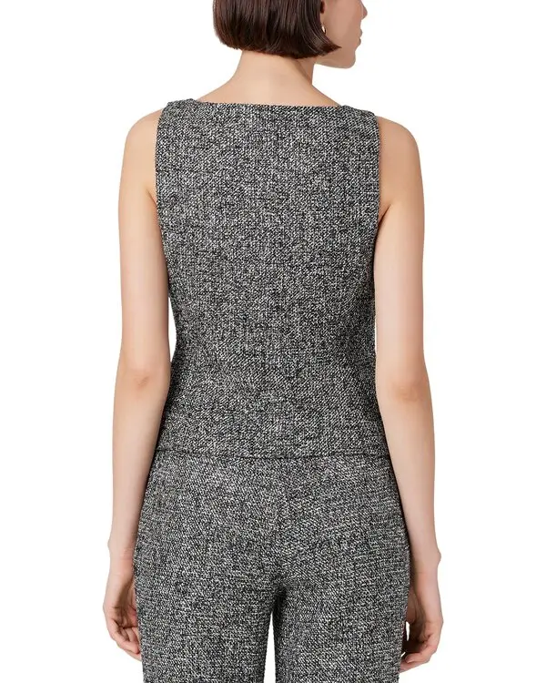 TOCCIN Georgia Scoop Neck Vest - Charcoal Multi