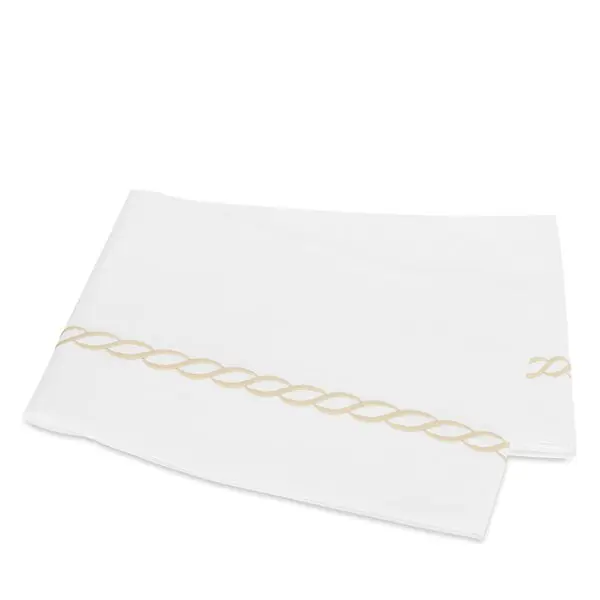 MATOUK Classic Chain Flat Sheet, Full Queen - Ivory