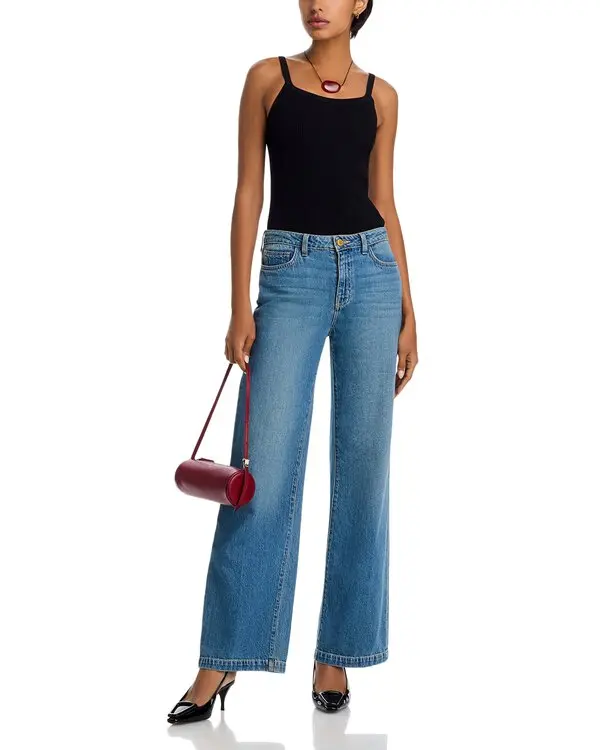 L'Agence Scottie High-rise Wide-leg Jeans - Fargo