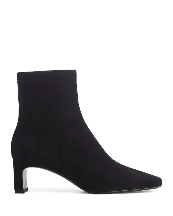 Rag & Bone Avery Zip Suede Ankle Boots - Black Suede