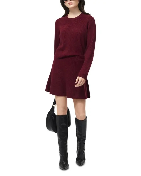 French Connection Vhari Knit Mini Skirt - Cabernet