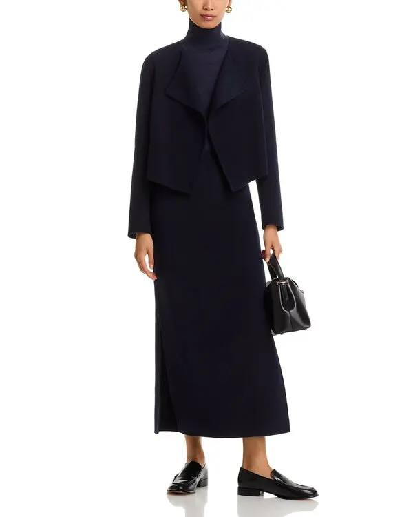 Lafayette 148 New York Foldover Lapel Crop Jacket