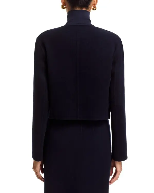 Lafayette 148 New York Foldover Lapel Crop Jacket