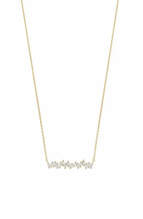 BEARFRUIT JEWELRY Sterling 18k Plated Clara Abstract Crystal Necklace - Gold