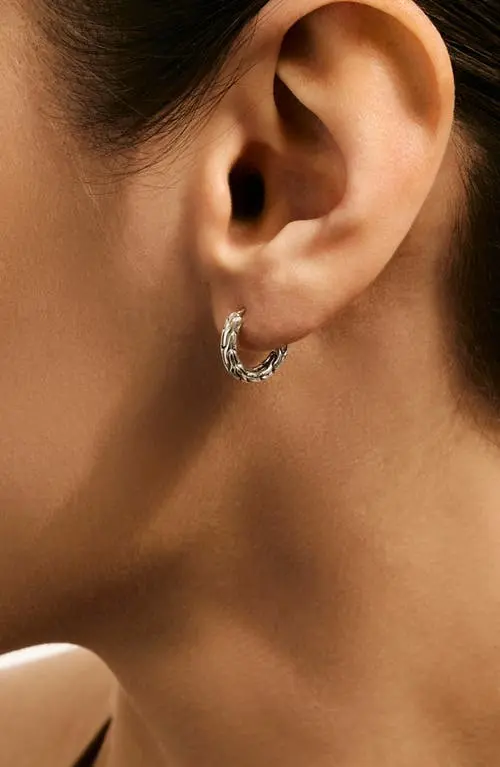 John Hardy Essential Hoop Earrings - Silver