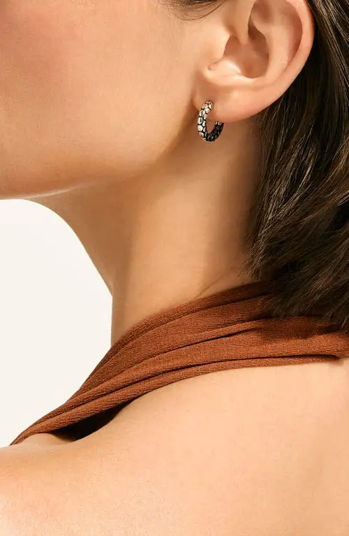 John Hardy Dot Hoop Earrings - Silver