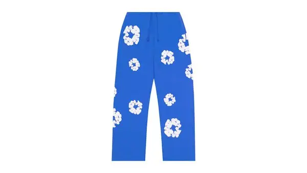 DENIM TEARS Cotton Wreath Baggy Sweatpants - Blue