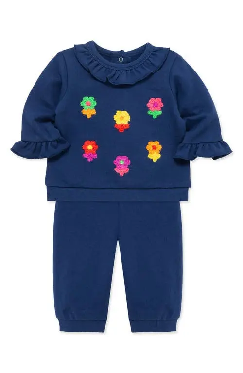 LITTLE ME Pop Flowers Active Top & Joggers Set