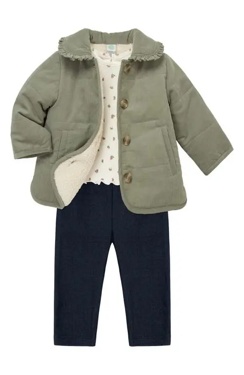 LITTLE ME Corduroy Jacket With Tee And Leggings