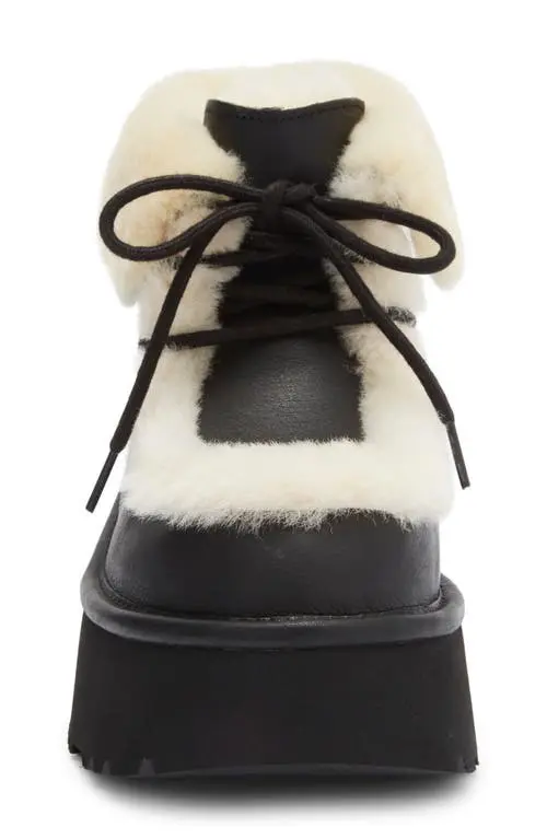 UGG Esmee Lace-up Boots With Genuine Shearling
