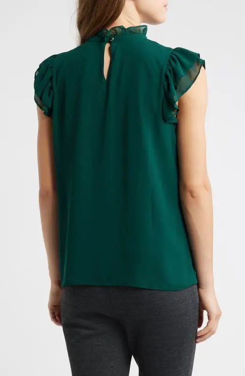 Anne Klein Ruffle Sleeveless Top