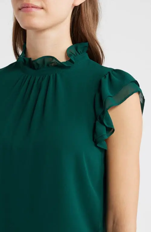 Anne Klein Ruffle Sleeveless Top