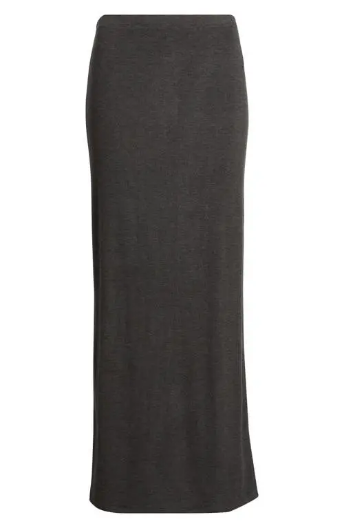 ARTLESS FOREVER Eloise Back Slit Maxi Skirt - Charcoal