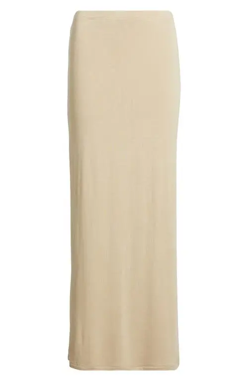 ARTLESS FOREVER Eloise Back Slit Maxi Skirt - Sand
