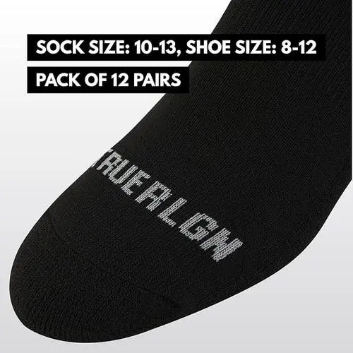 True Religion 12 Pairs Of Premium Athletic Invisible Socks
