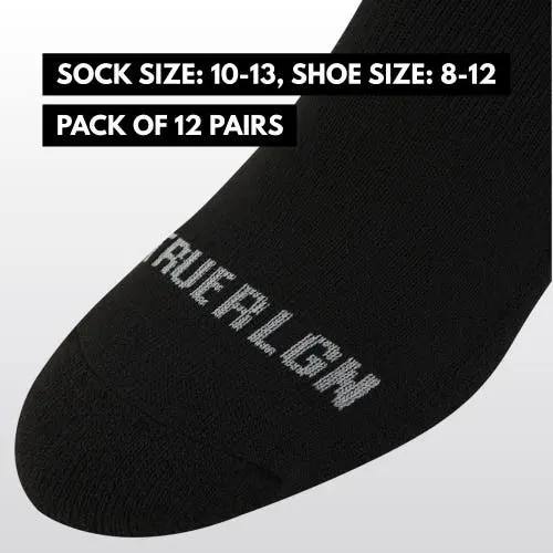 True Religion Socks 6 & 12 Pairs No Show Socks For Premium Athletic Shoe