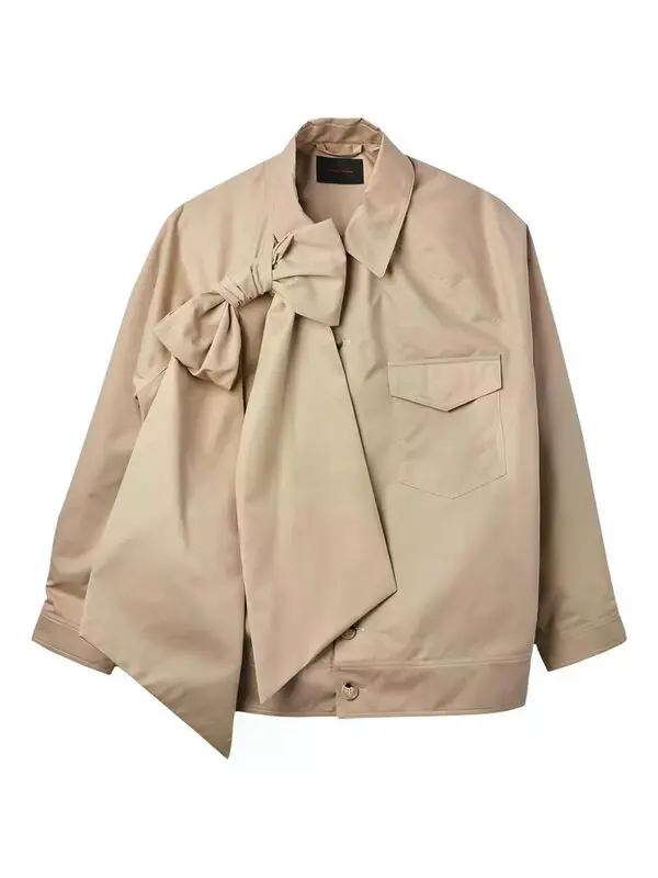 Simone Rocha Bow-detail Dolman-sleeve Jacket