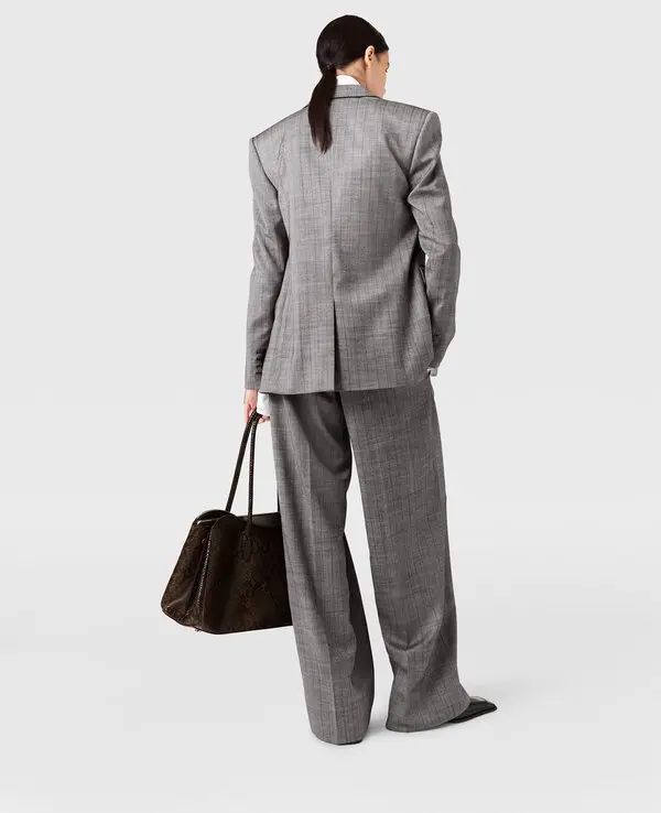 Stella McCartney Single-breasted Pinstripe Jacket - Gray