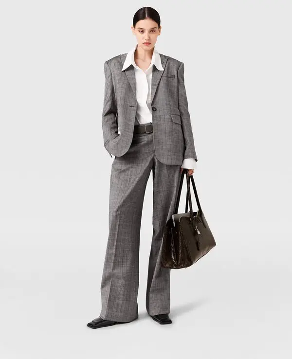 Stella McCartney Single-breasted Pinstripe Jacket - Gray