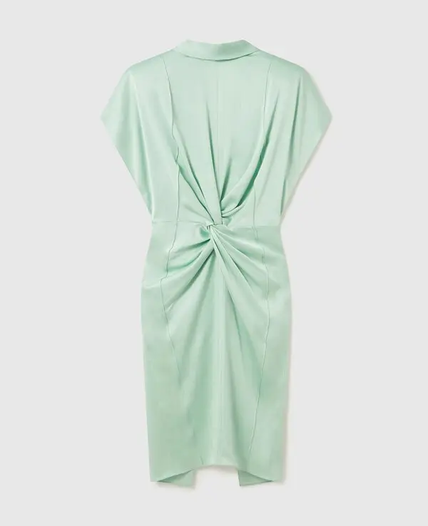 Stella McCartney Cap-sleeve Twist Midi Dress