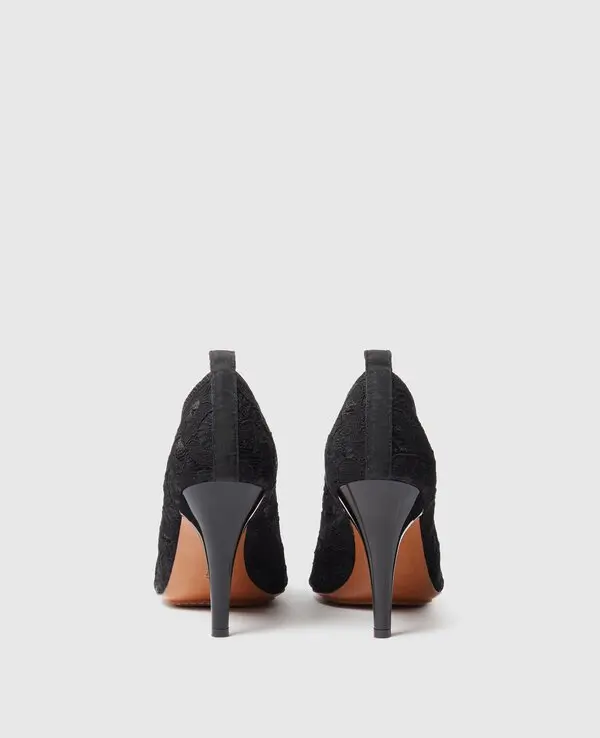 Stella McCartney Square-toe Lace Stiletto Pumps