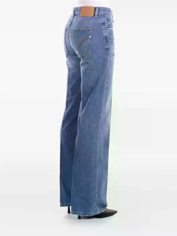 DONDUP High-waisted Straight-leg Jeans - Blue