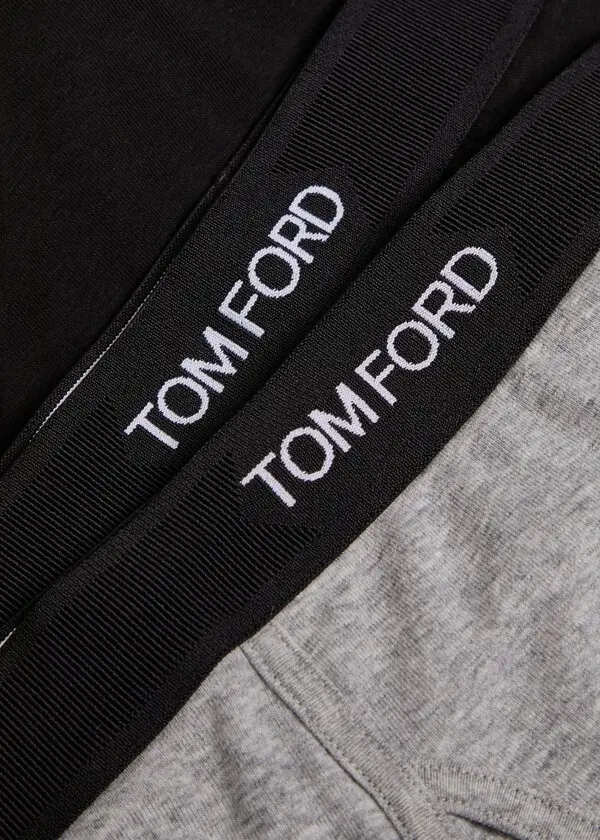 TOM FORD Stretch-cotton Boxer Briefs - Grey