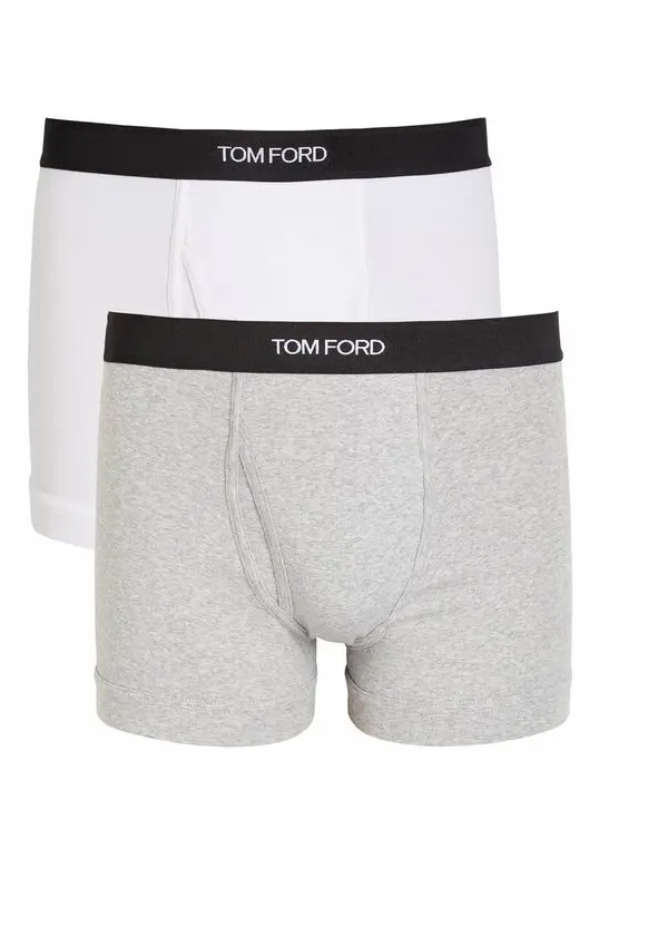 TOM FORD Stretch-cotton Boxer Briefs - White