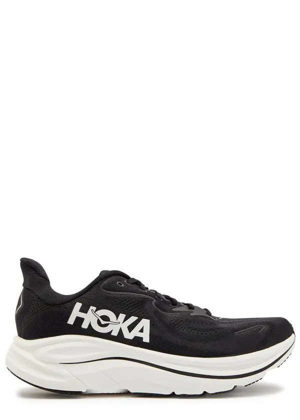 HOKA® Clifton 10 Mesh Sneakers - Black